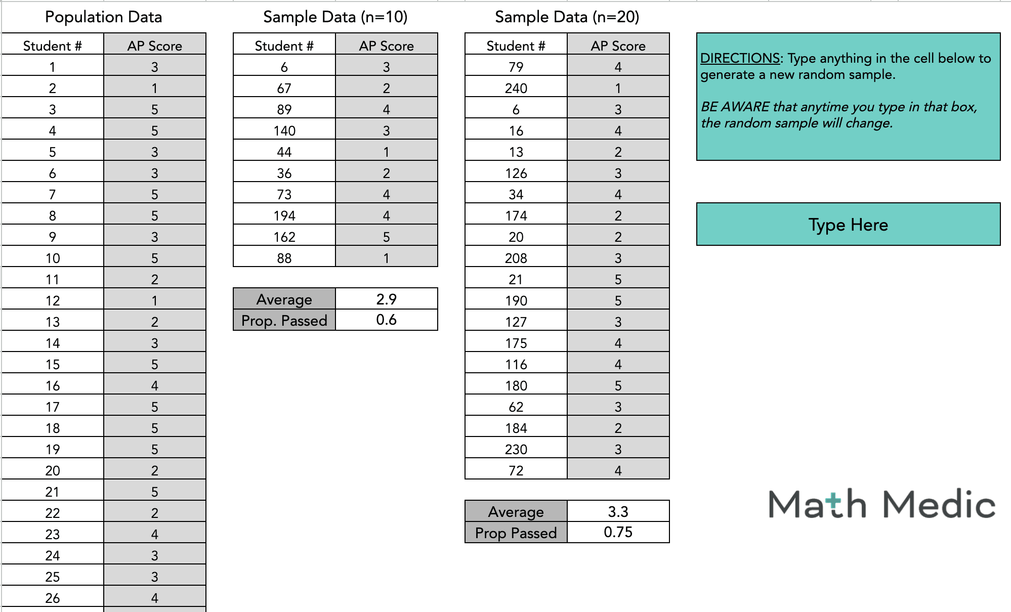 Math Medic Teacher Portal